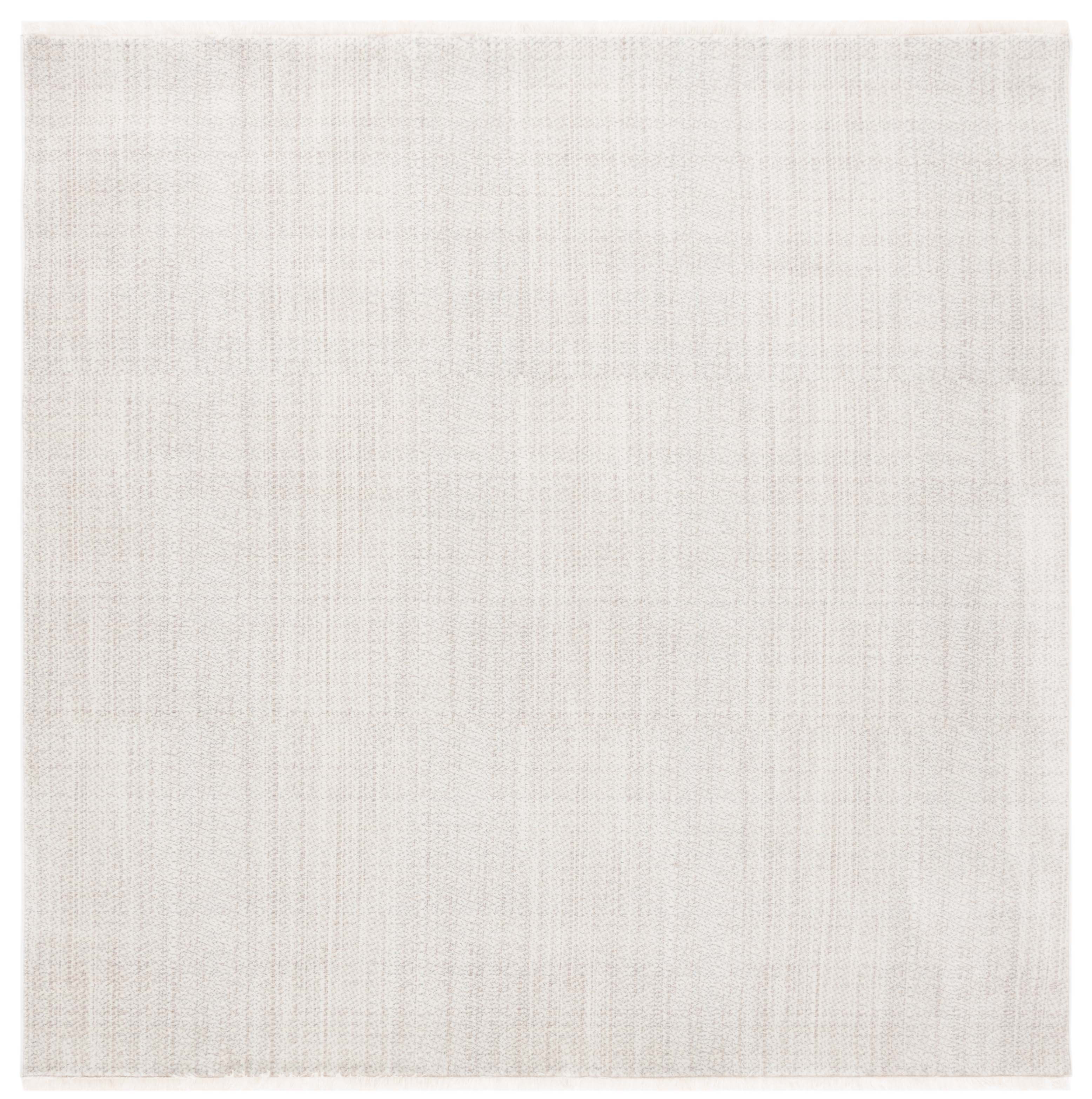 SAFAVIEH Herat Keeley Solid Area Rug, Ivory/Beige, 5' x 5' Square ...