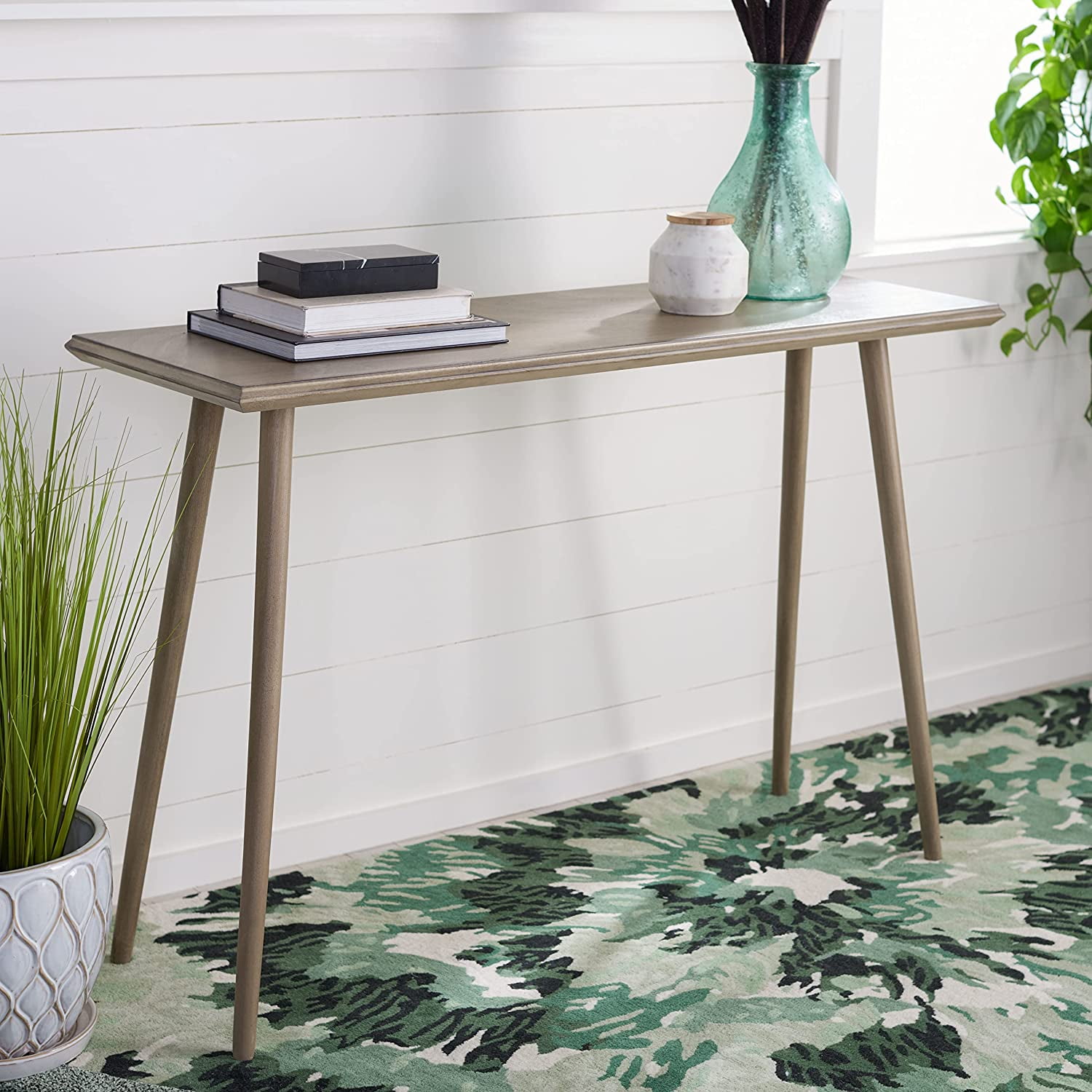 Safavieh Home Marshal Modern Milk Chocolate Console Table - Walmart.com