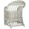 Safavieh Inez White Washed Rattan Club Chair - 25.5" x 26.5" x 35.5 ...