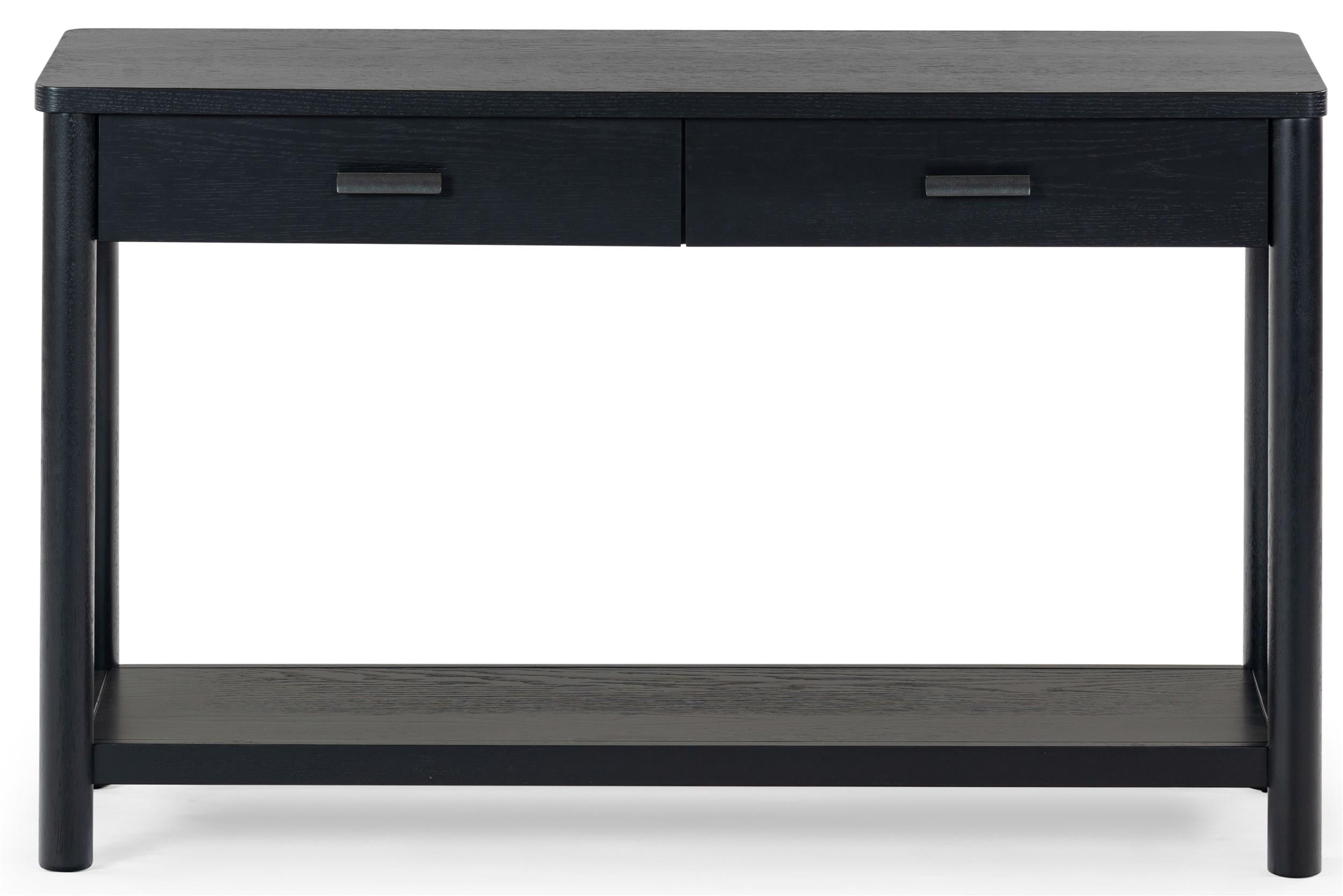 Safavieh Jaylessa Solid Wood 2 Drawer Console Table in Black - Walmart.com