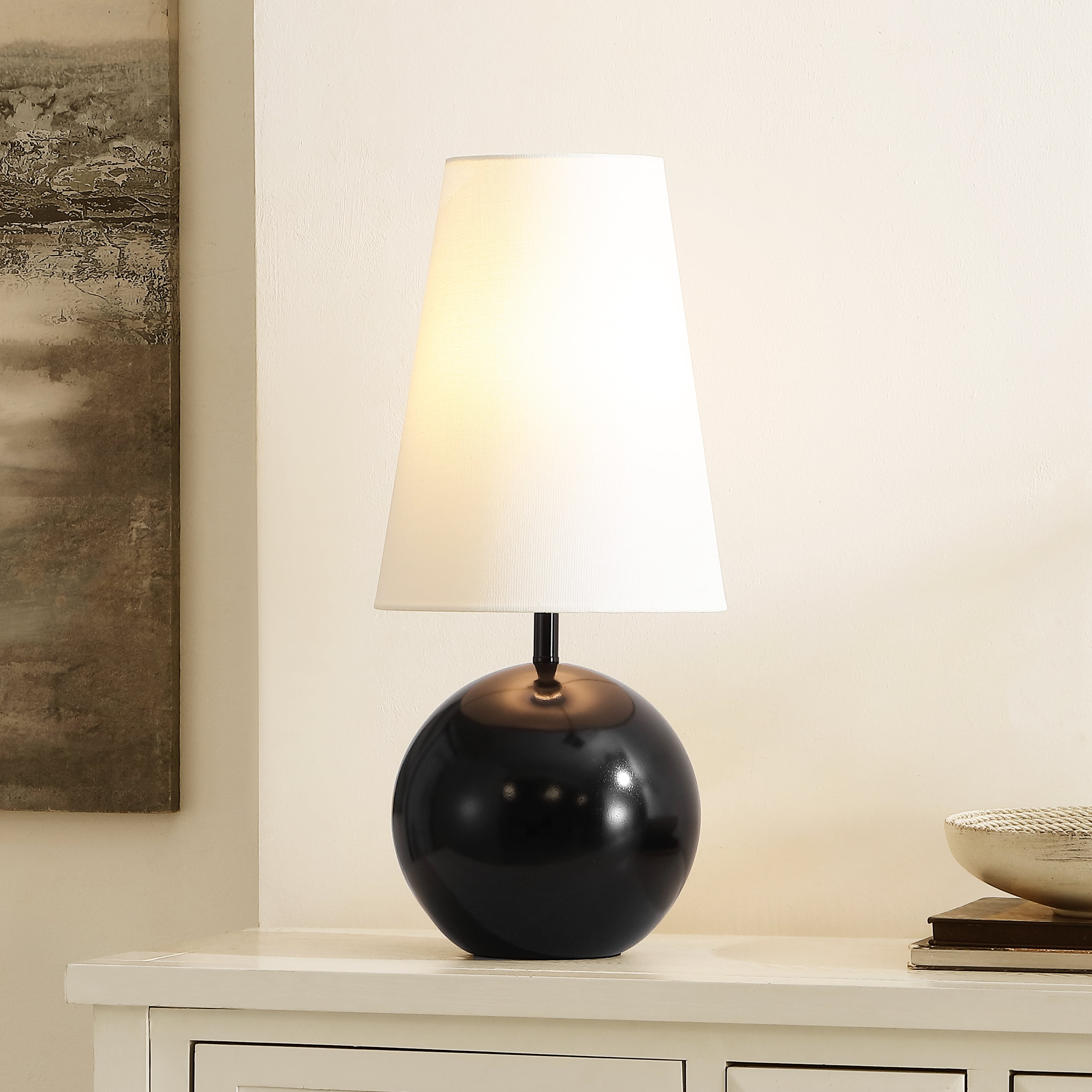 Safavieh Jo 9" Modern Resin Table Lamp, Black - Walmart.com