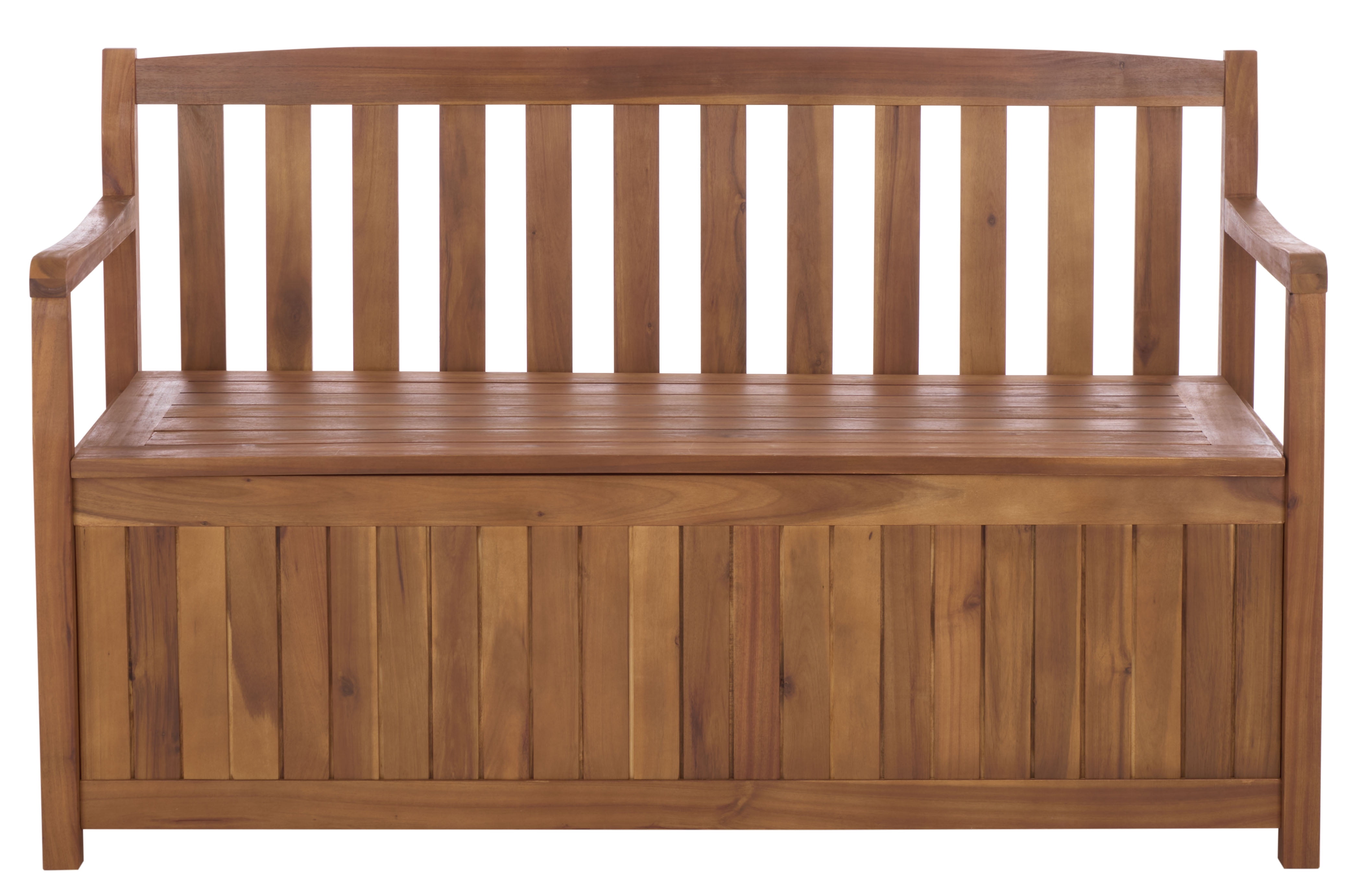 Safavieh Kelter Mid Back Wood Outdoor Bench, Brown - Walmart.com