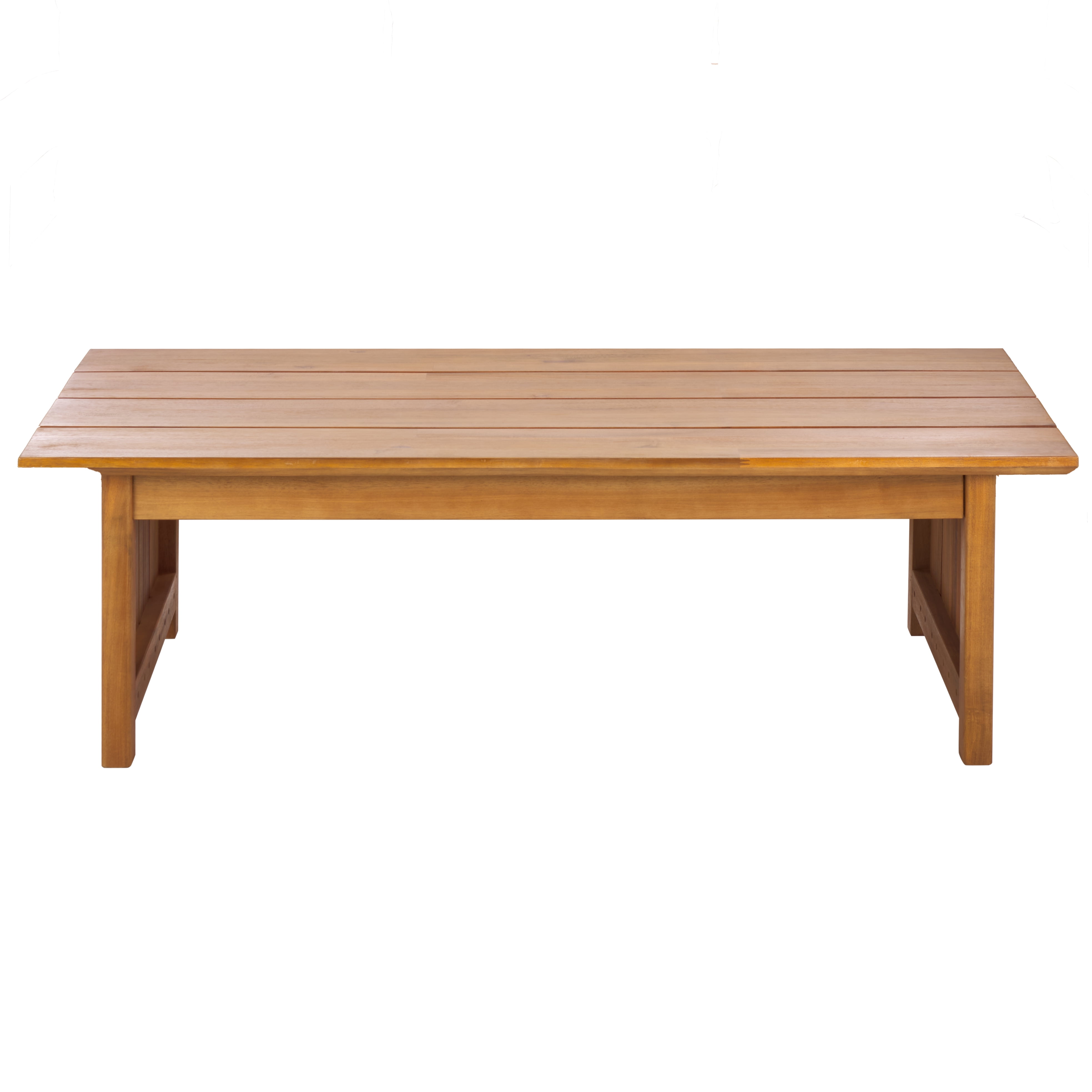 Safavieh Kento Outdoor Modern Wood Coffee Table, Natural - Walmart.com