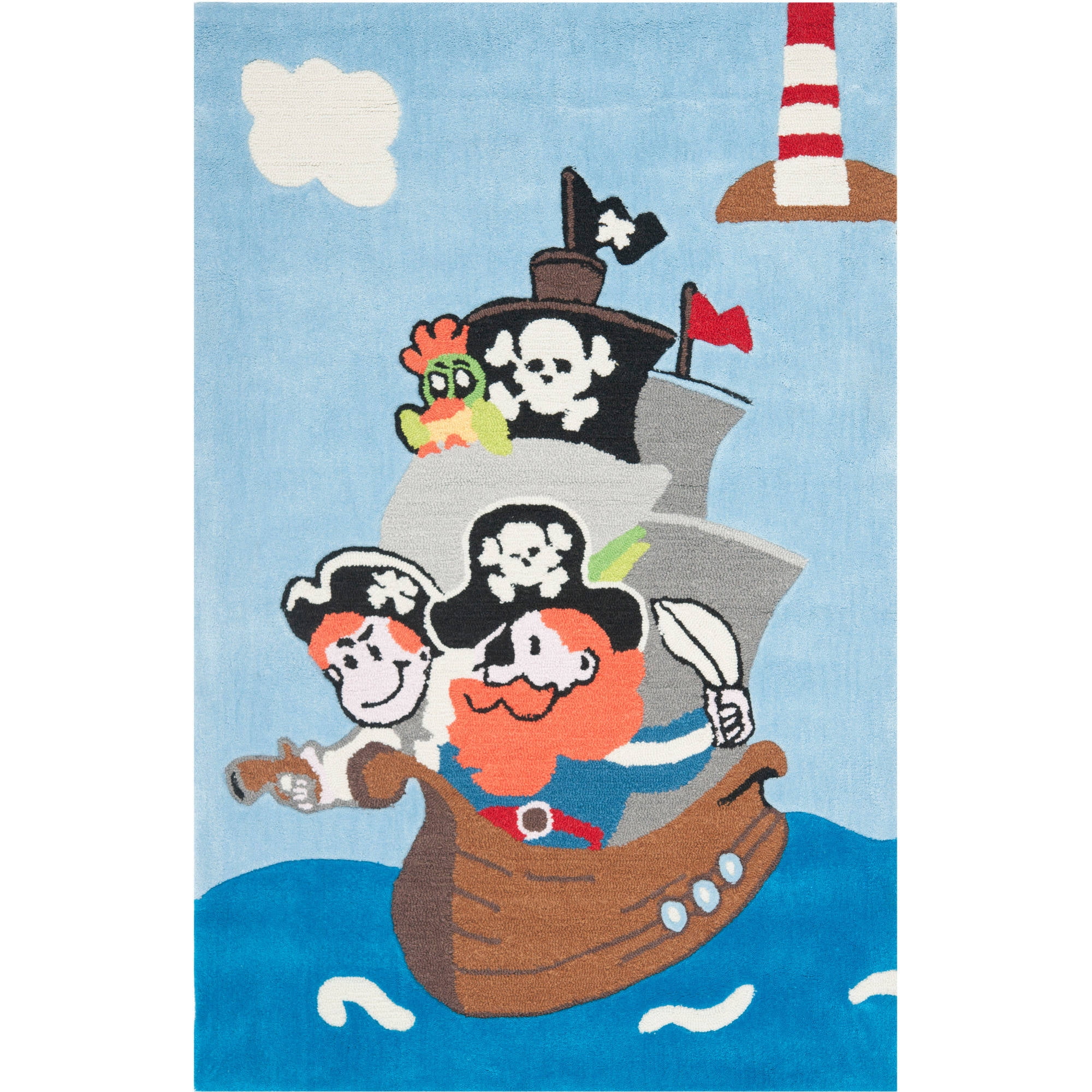 Safavieh Kids Pirates on a Ship Area Rug or Runner - Walmart.com