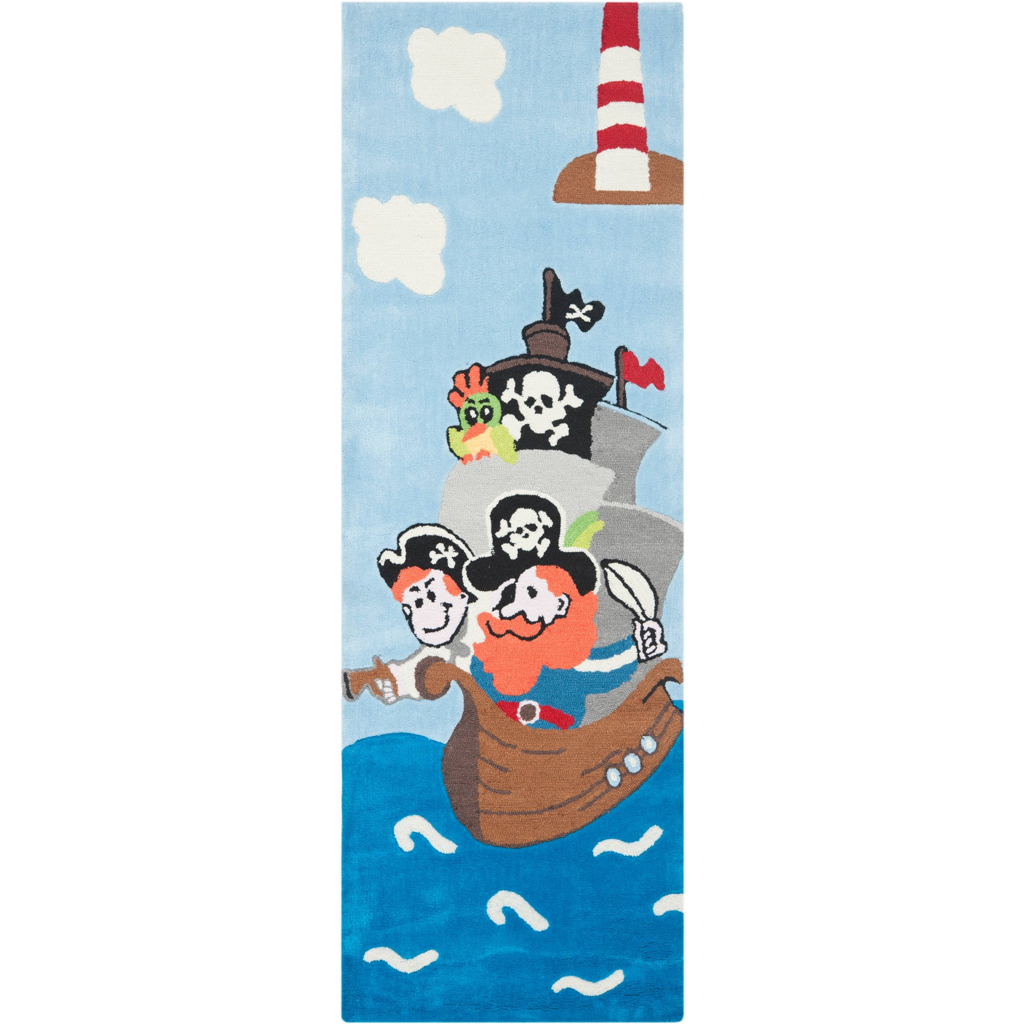 Safavieh Kids Pirates on a Ship Area Rug or Runner - Walmart.com