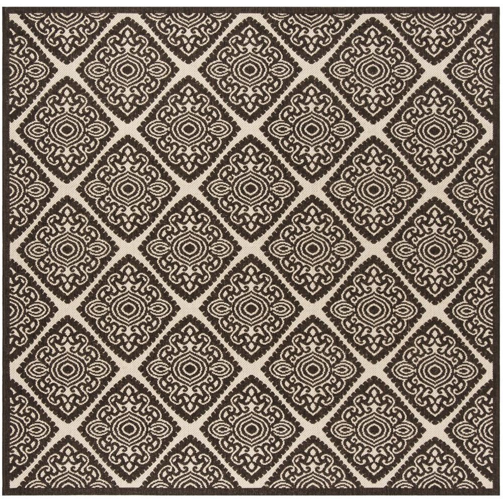 Safavieh LINDEN 100, NATURAL / BROWN, 6'-7" X 6'-7" Square, Area Rug ...