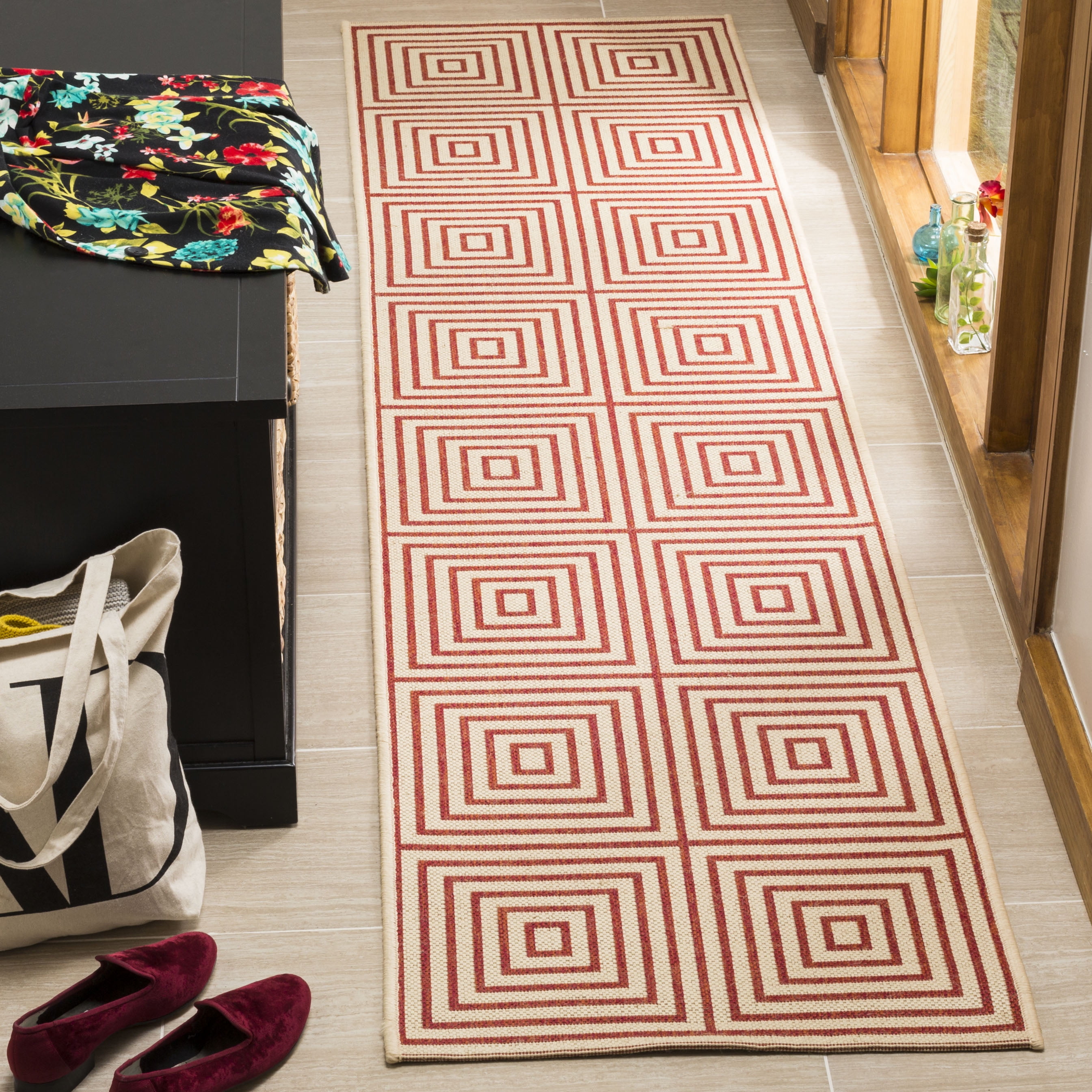 Safavieh Linden Amelia Geometric Squares Area Rug - Walmart.com