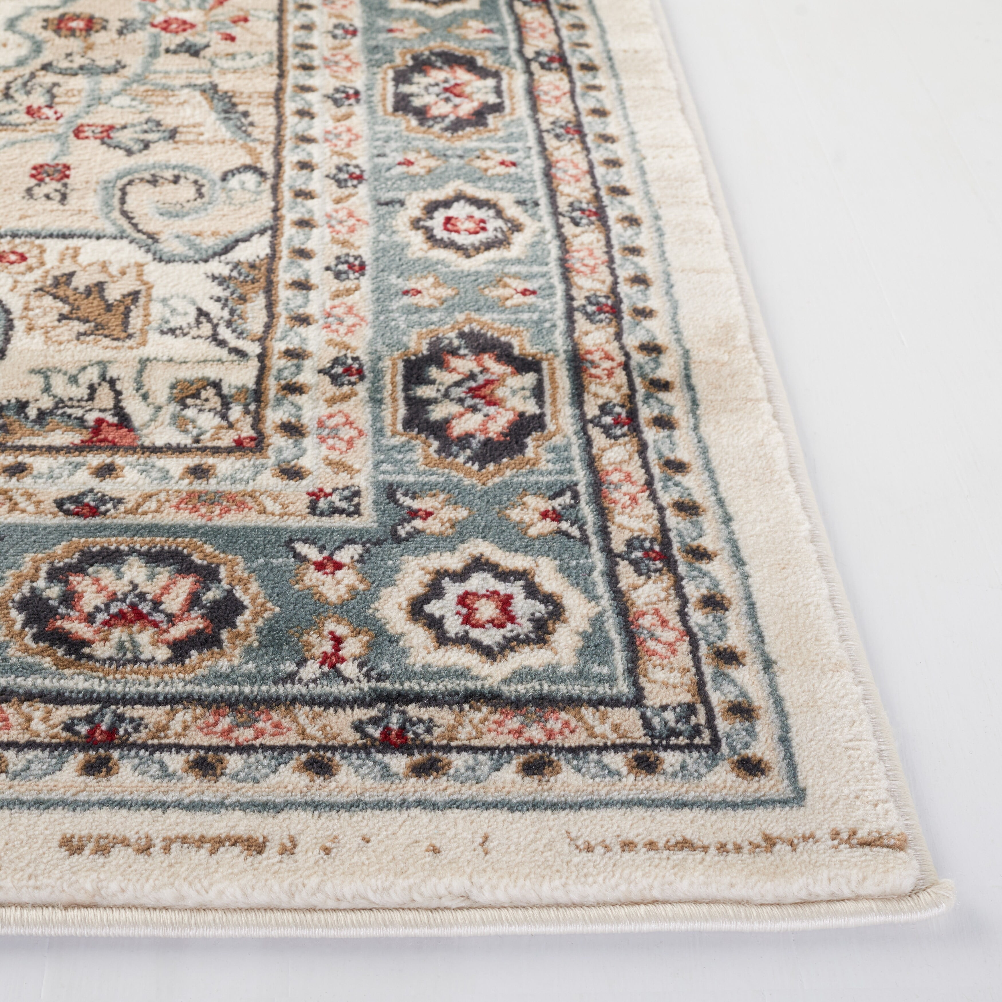 Safavieh Lyndhurst Ledja Traditional Oriental Rug Cream/Beige 8' Square ...