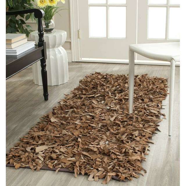 Safavieh Mariam Leather Shag Area Rug or Runner - Walmart.com