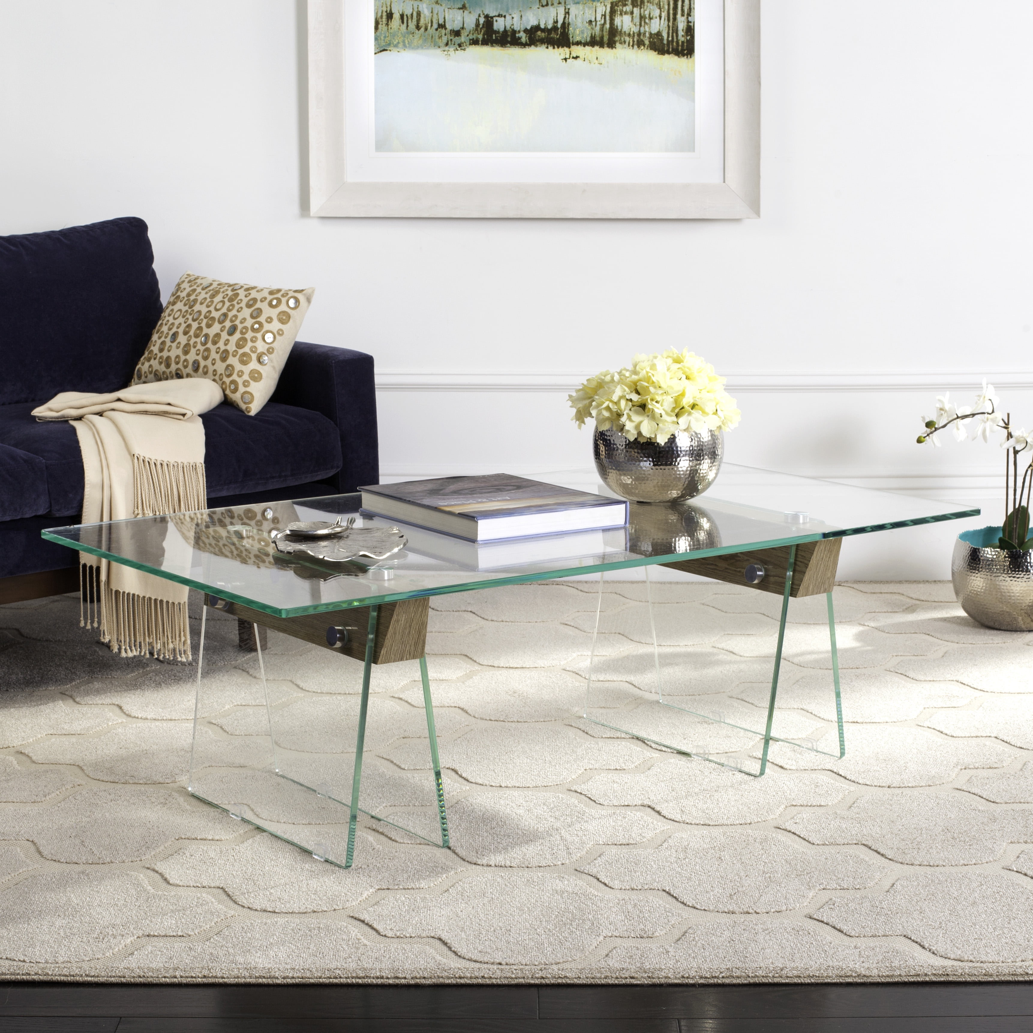 Safavieh Modern Glam Glass Loft Coffee Table - Walmart.com