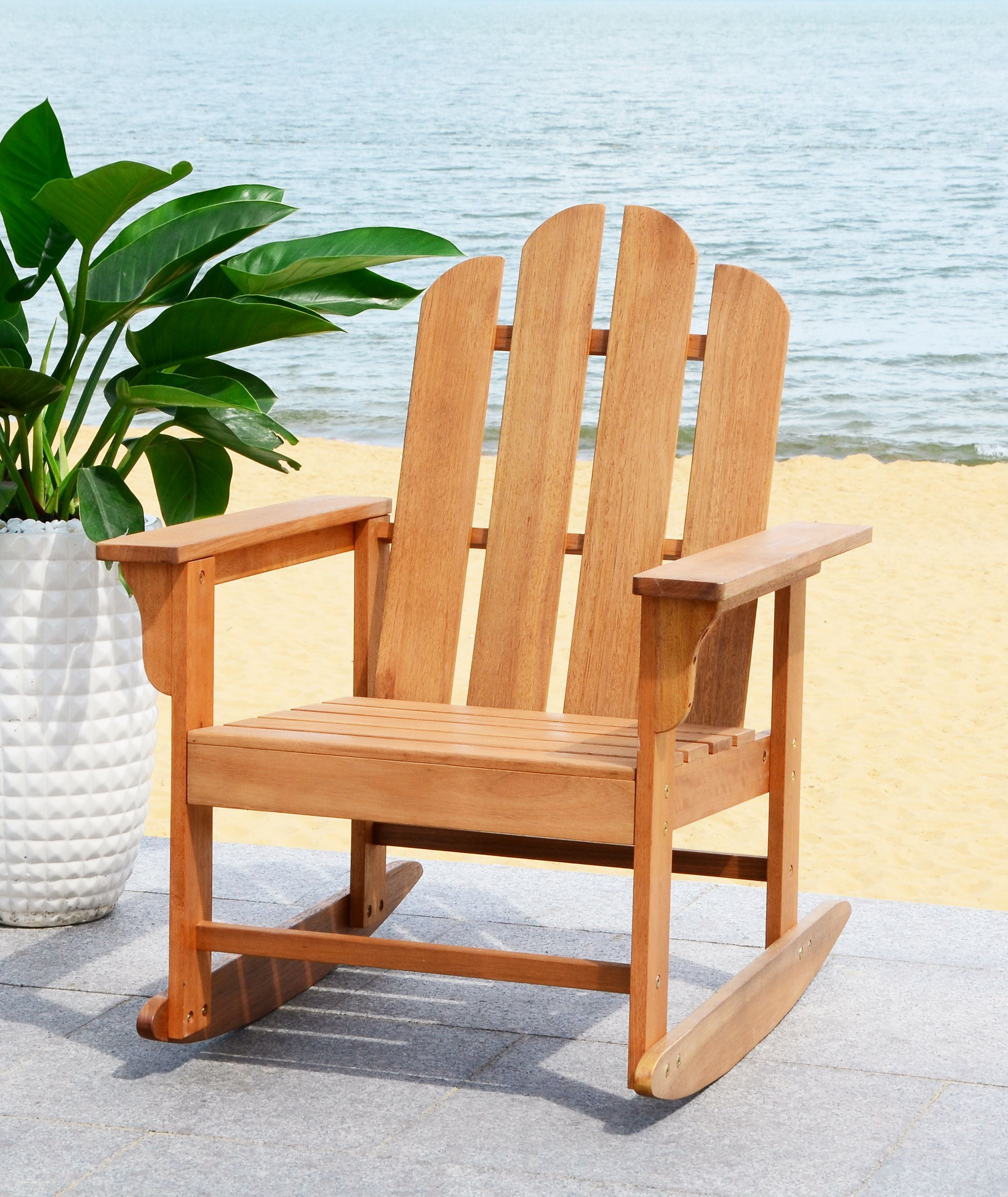 Safavieh Moreno Indoor/Outdoor Traditional Rocking Chair - Walmart.com