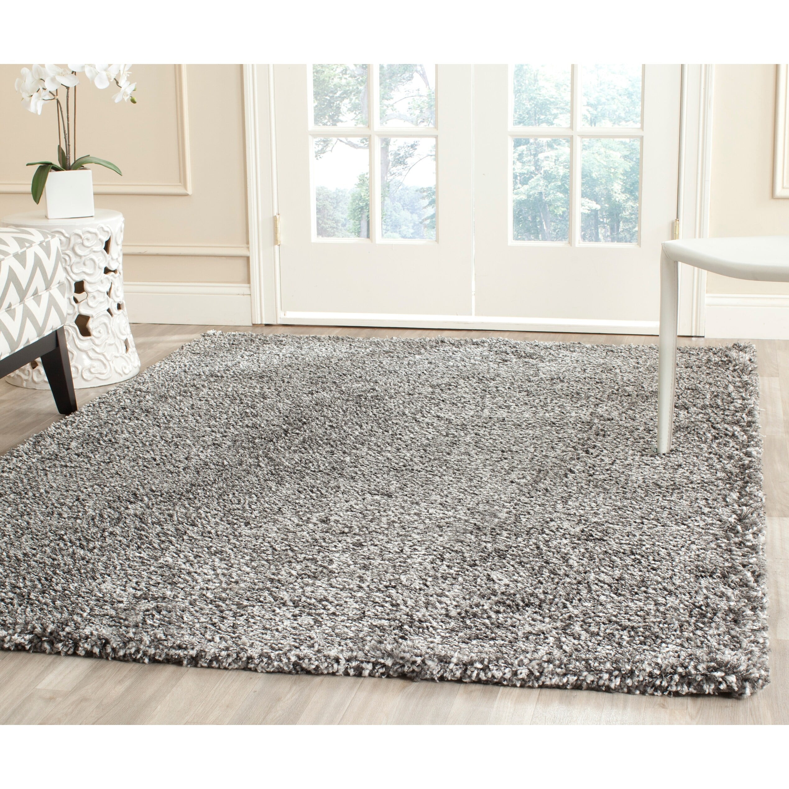 Safavieh New York Shag Dark Grey Shag Rug - 3' x 5' - Walmart.com