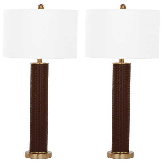 Safavieh Ollie Faux Table Lamp with CFL Bulb, Multiple Colors, Set of 2 ...