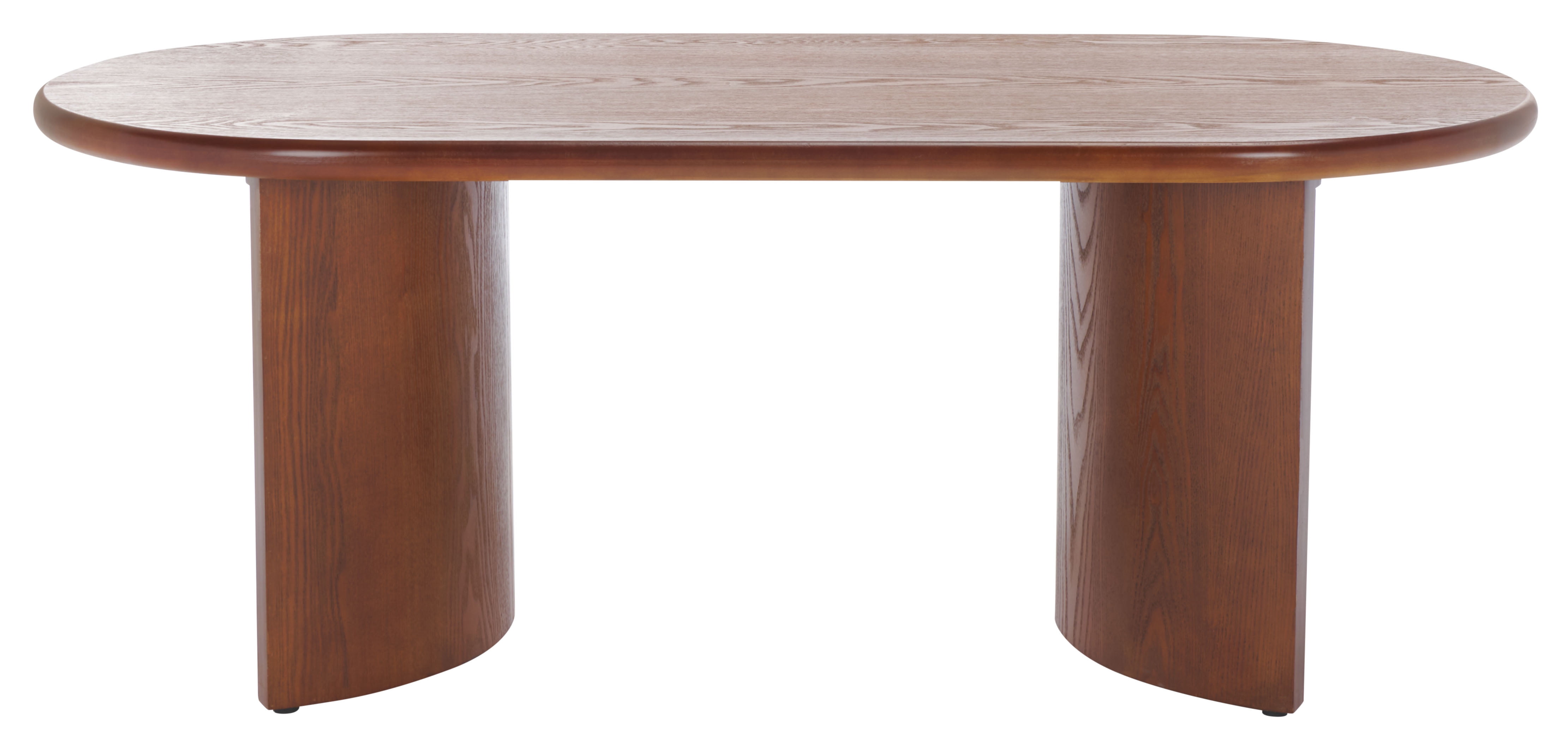 Safavieh Osai Glam Oval Ash Veneer Coffee Table, Walnut - Walmart.com