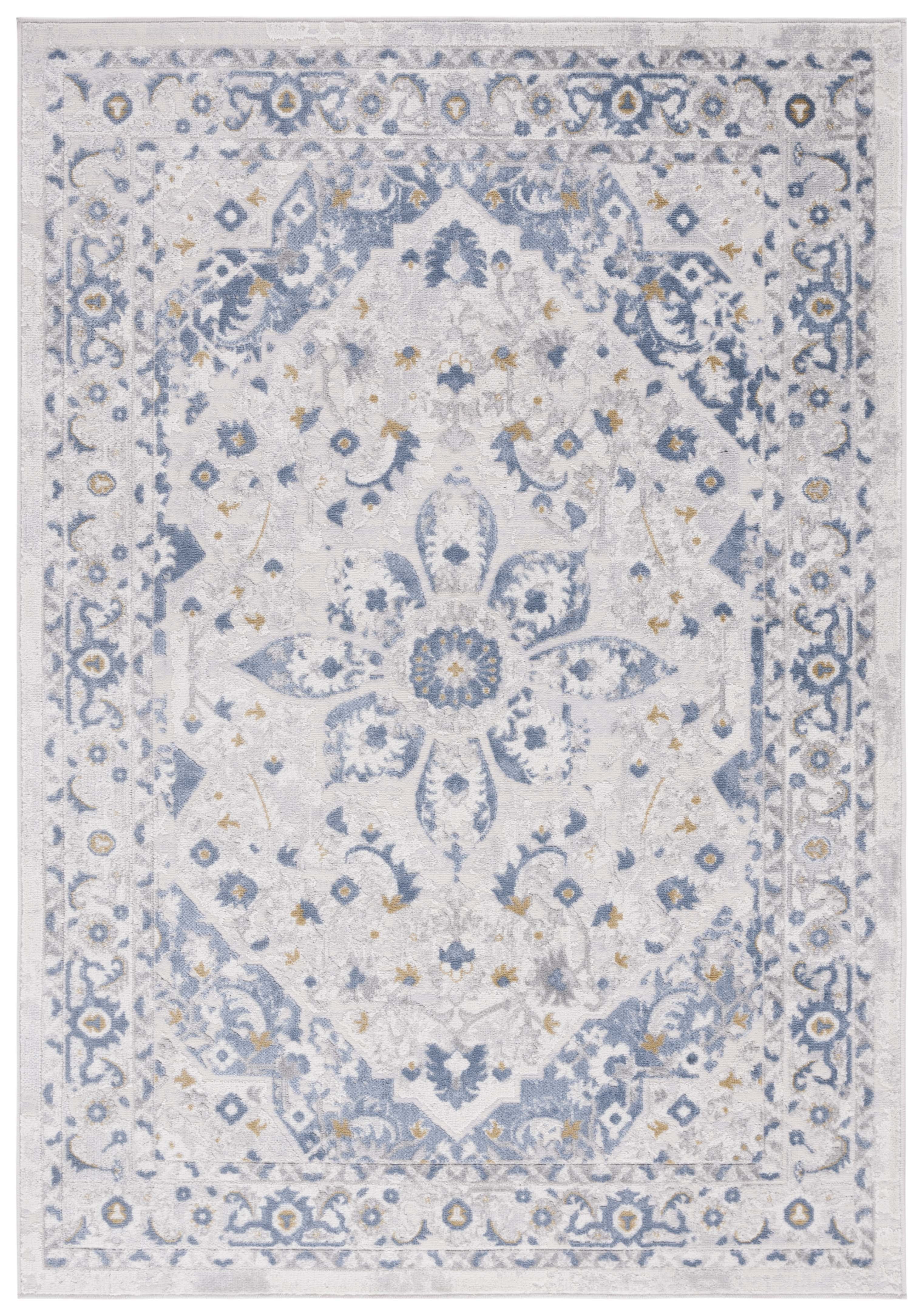 SAFAVIEH Palma Vince Oriental Area Rug, Beige/Light Blue, 9' x 12 ...