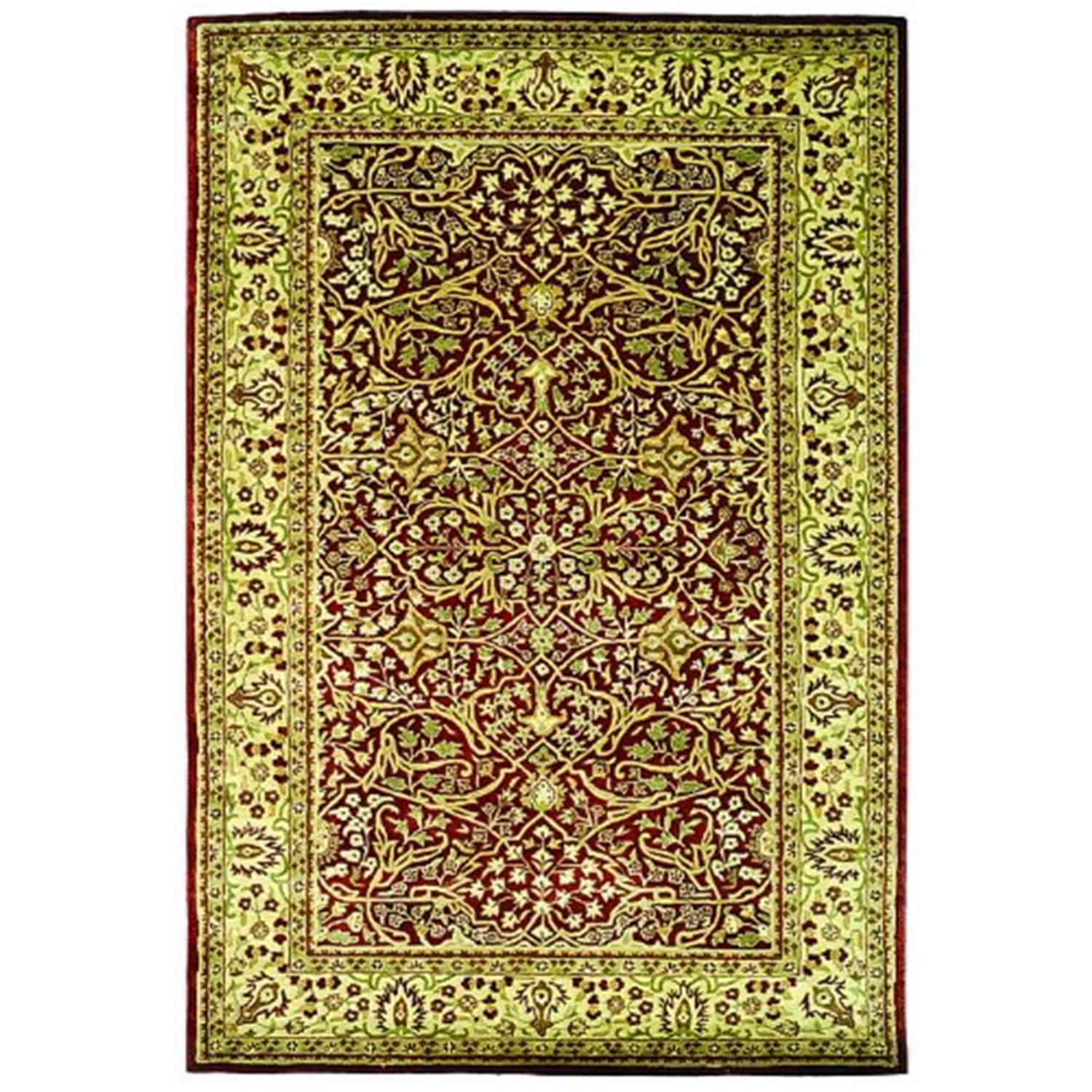 Traditional Rug - Persian Legend New Zealand Wool -Ivory/Rust Style-B ...