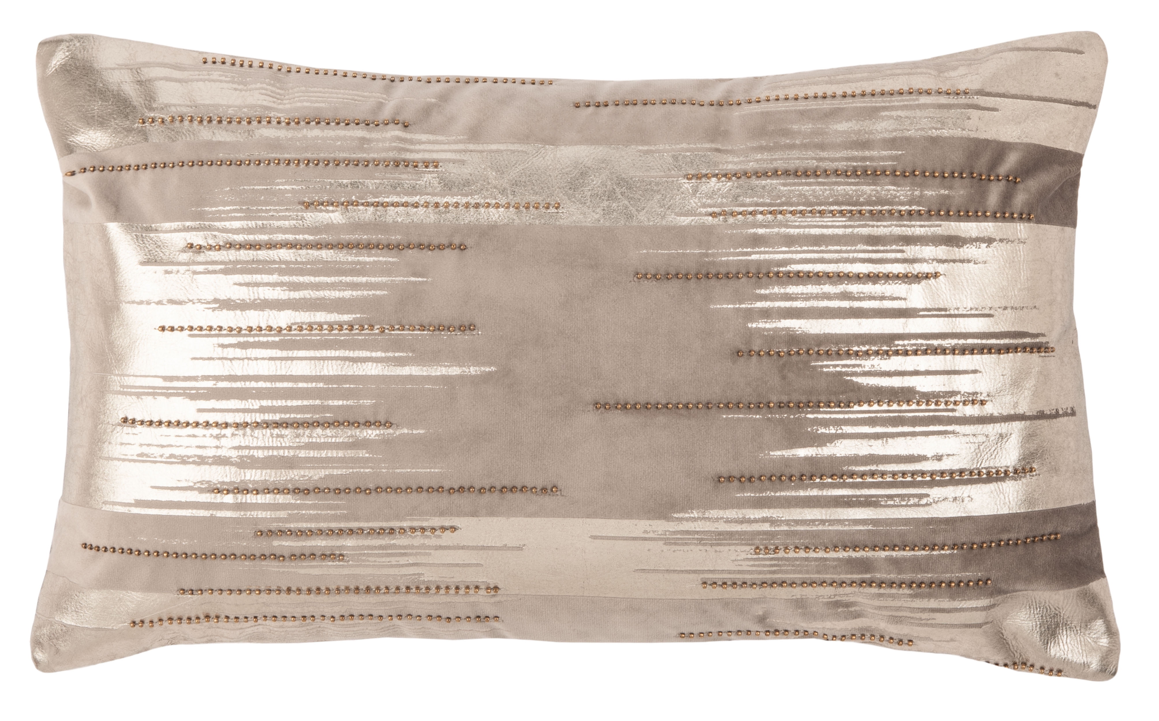 Safavieh Prasla Pillow Pillow, Taupe / Gold, 1' X 1'-8", Accent ...