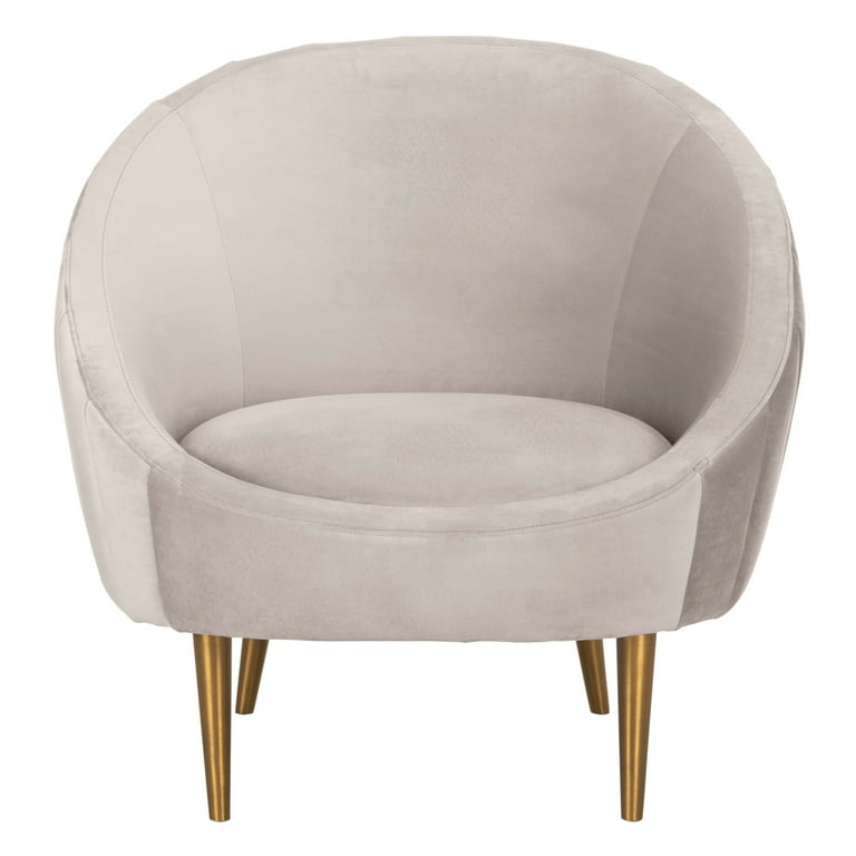 Safavieh Razia Channel Tufted Tub Chair Pale Taupe