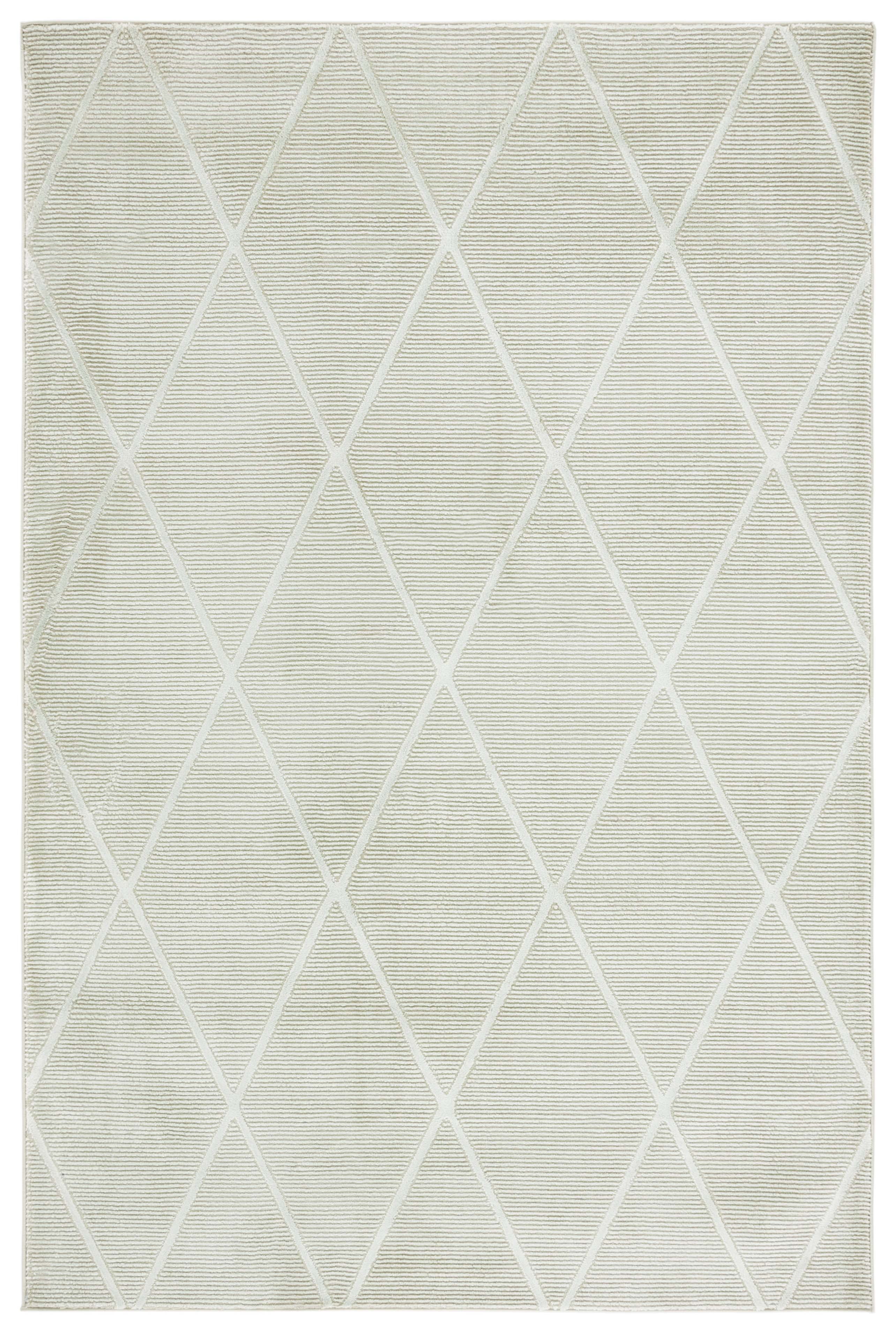 SAFAVIEH Revive Lorrin Diamond Polyester Area Rug, Sage, 6'7" x 9 ...