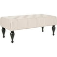 SAFAVIEH Rupert Modern Glam Tufted Bench, Taupe - Walmart.com