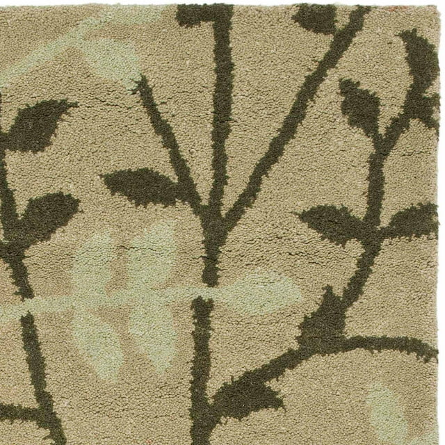 SAFAVIEH Soho Clara Floral Wool Area Rug, Green/Multi, 2' x 3 ...