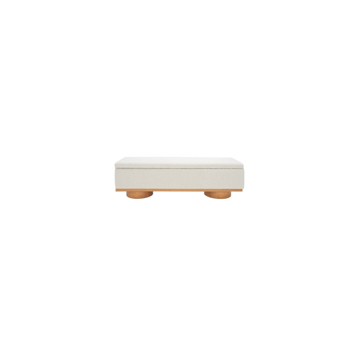 Safavieh Vianna Boucle Bench Furn Benches & Ottom, Cream / Natural, 1 ...