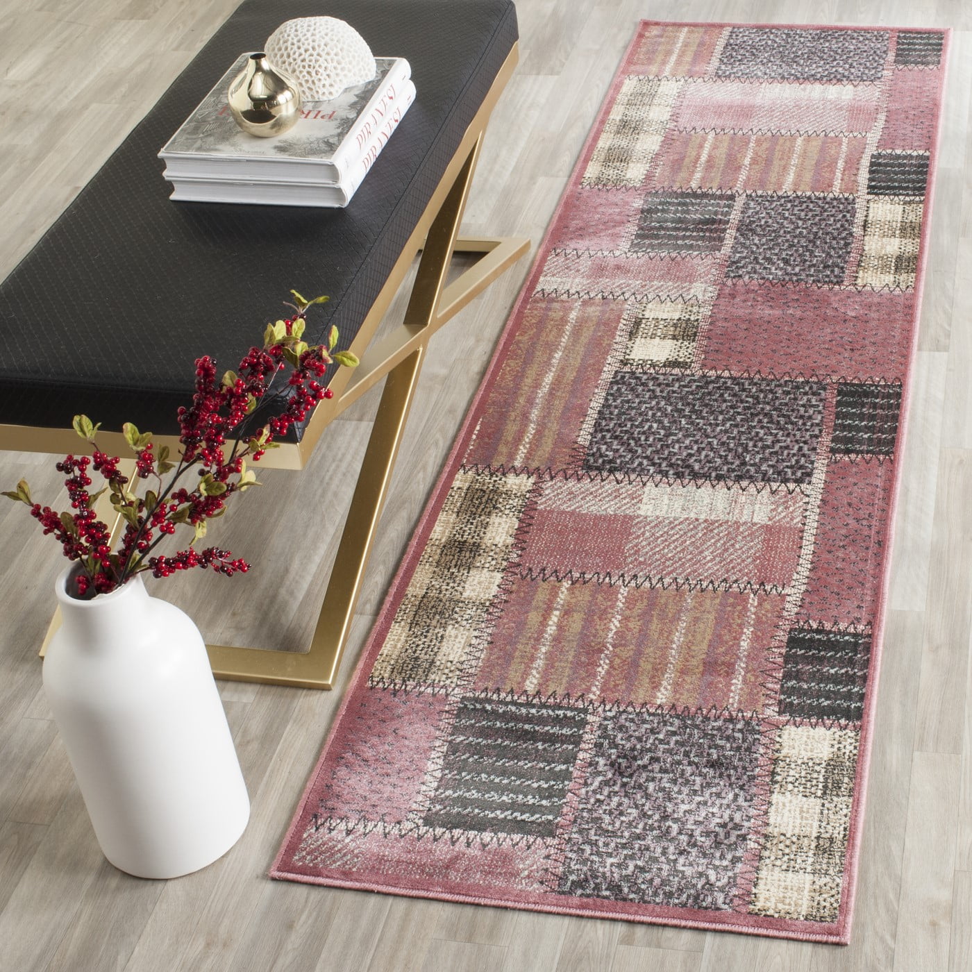 Safavieh Vintage Caolan Geometric Plaid Area Rug or Runner - Walmart.com