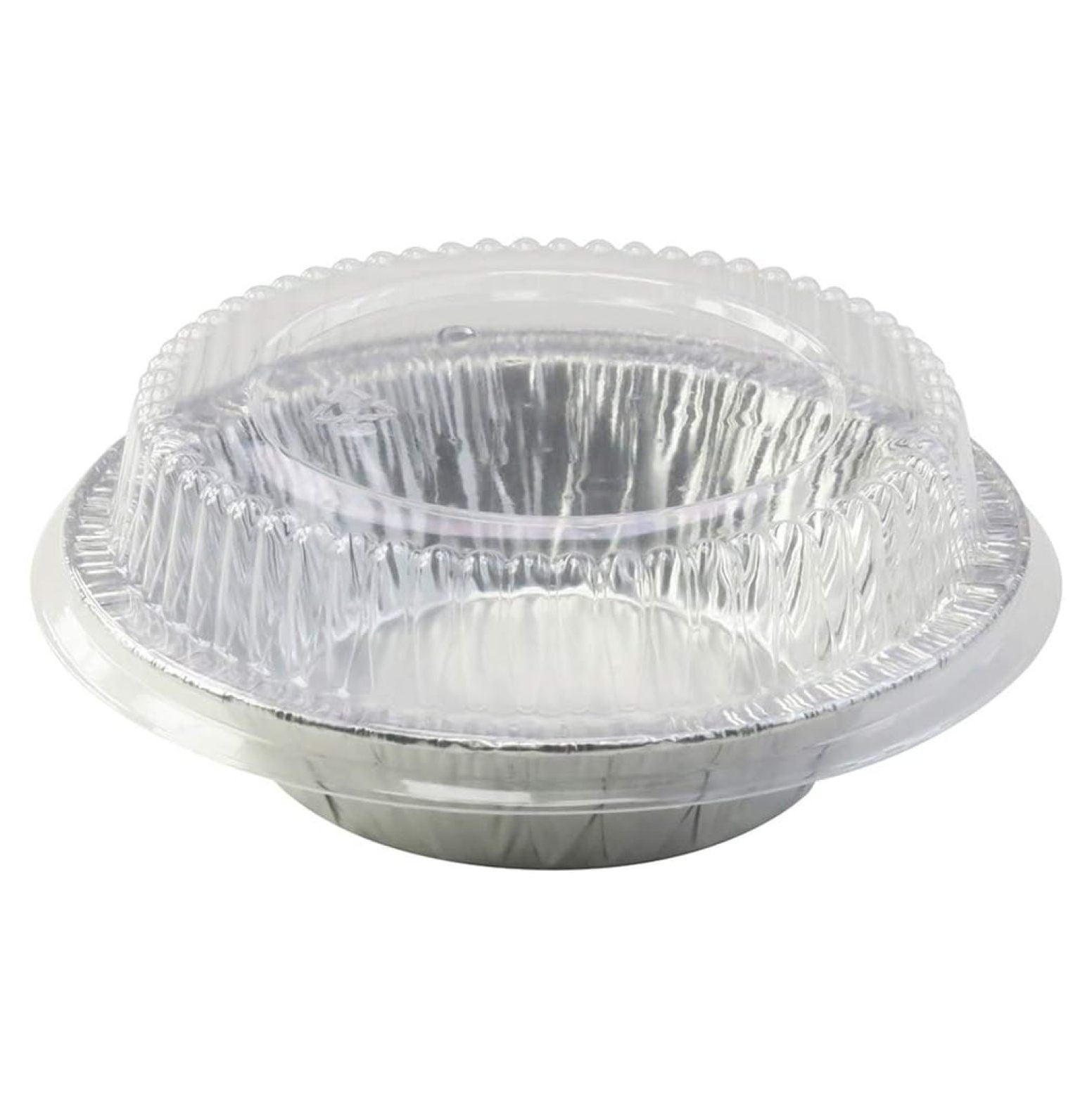 Safca KitchenDance Disposable Aluminum Tart Pan with Lid - 5" Aluminum ...