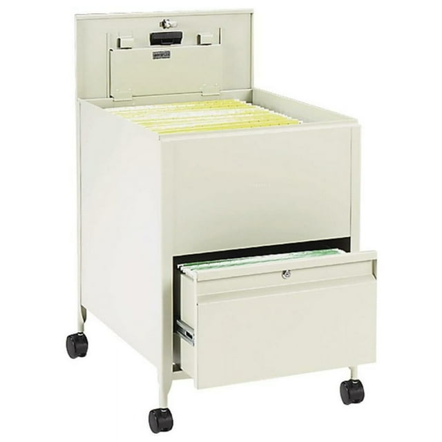 Safco 1 Drawers Filing Cart Lockable , Putty - Walmart.com