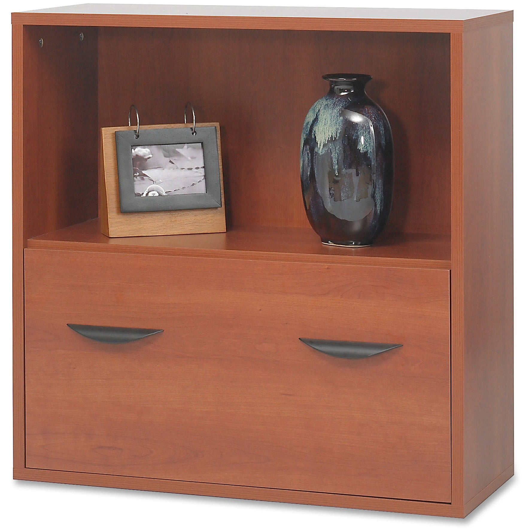 Safco 1 Drawers Lateral Filing Cabinet, Cherry - Walmart.com