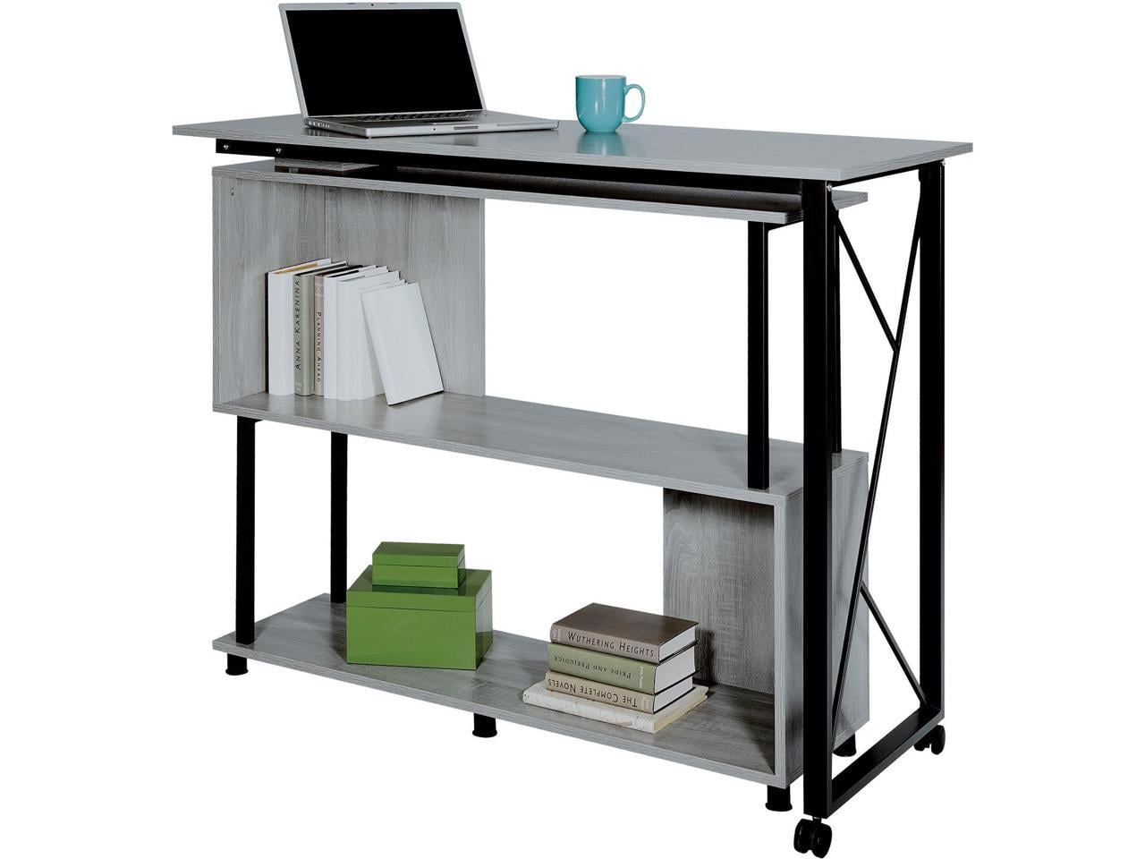 Classic Gray Mood Rotating Worksurface Standing Desk • Spoken
