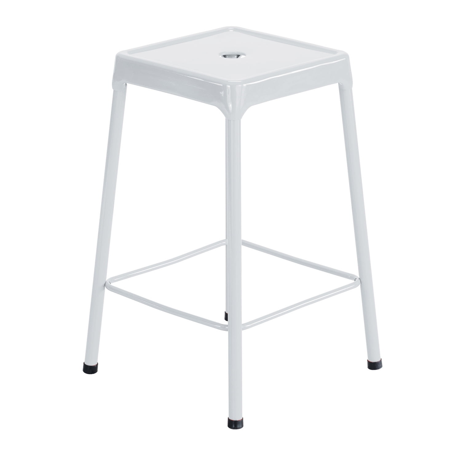 Safco 25" Steel Backless Counter Stool in Glossy White - Walmart.com