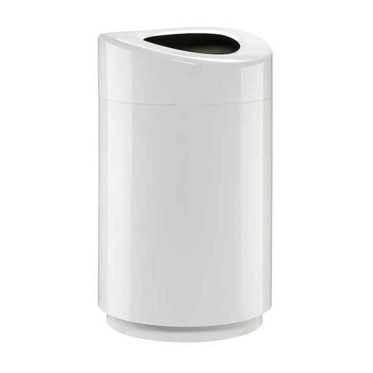 Safco 30 gal Open Top Receptacle - White - 33.25 x 20 x 20 in ...