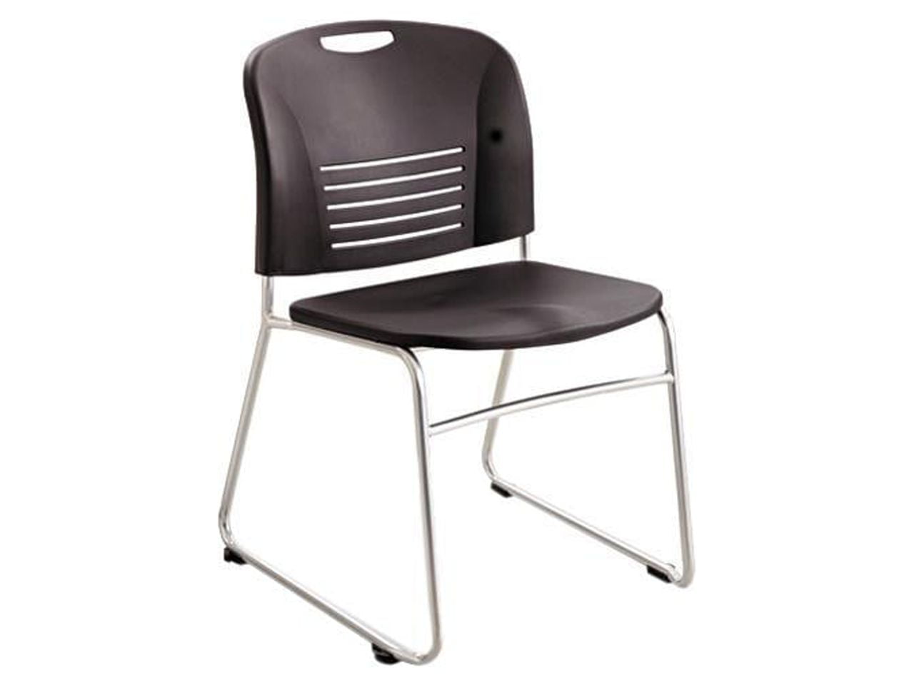 Vy Stack Chair, Sled Base, (Qty. 2)-Color:Black - Walmart.com