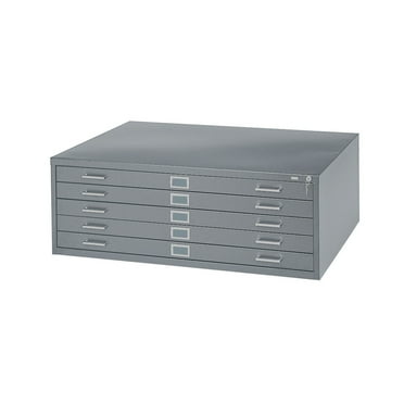 Safco 10 Drawer Flat Files Metal Cabinet for 30" x 42" Documents in ...