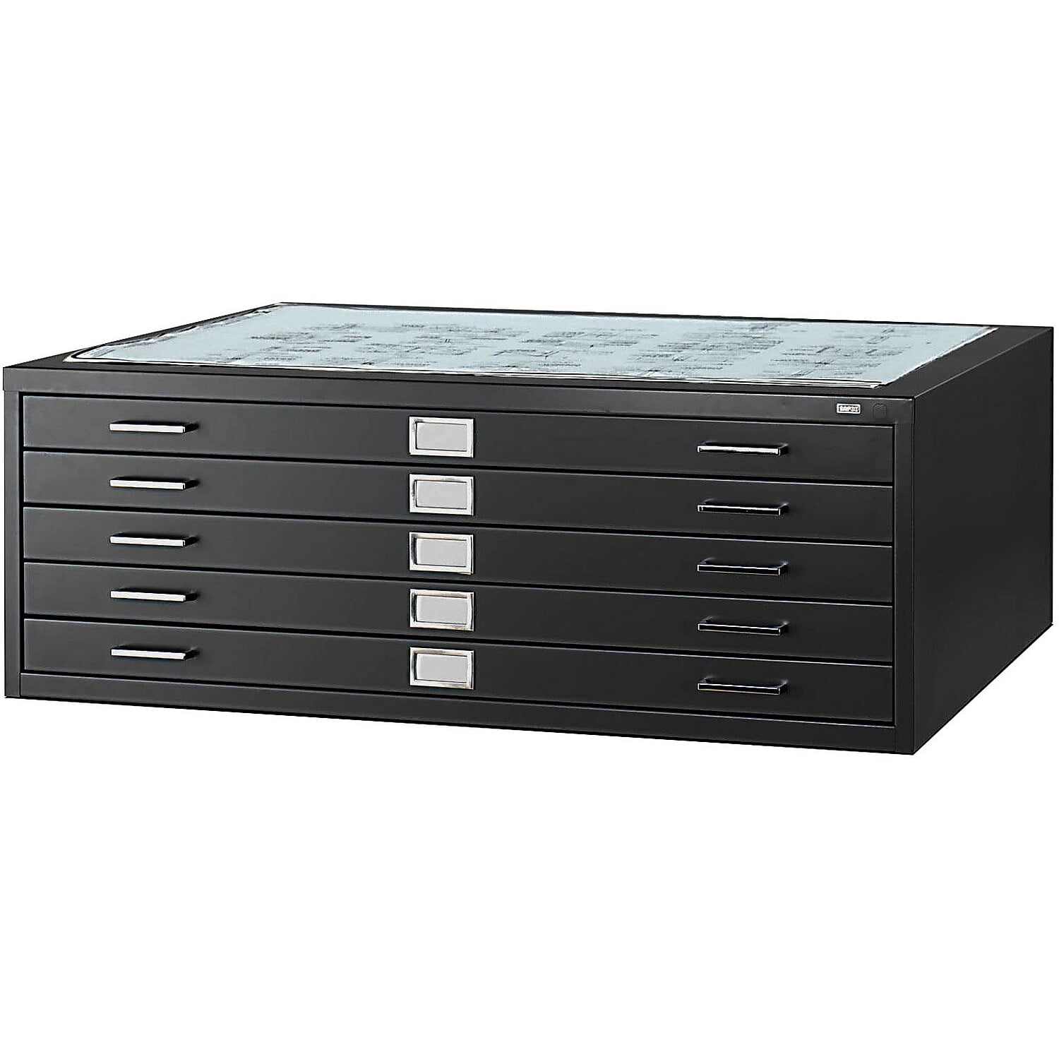 Safco 5 Drawer Metal Flat Files Cabinet for 36" x 48" Documents in ...