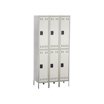 Safco Single-Tier, Three-Column Locker, 36w x 18d x 78h, Two-Tone Gray ...