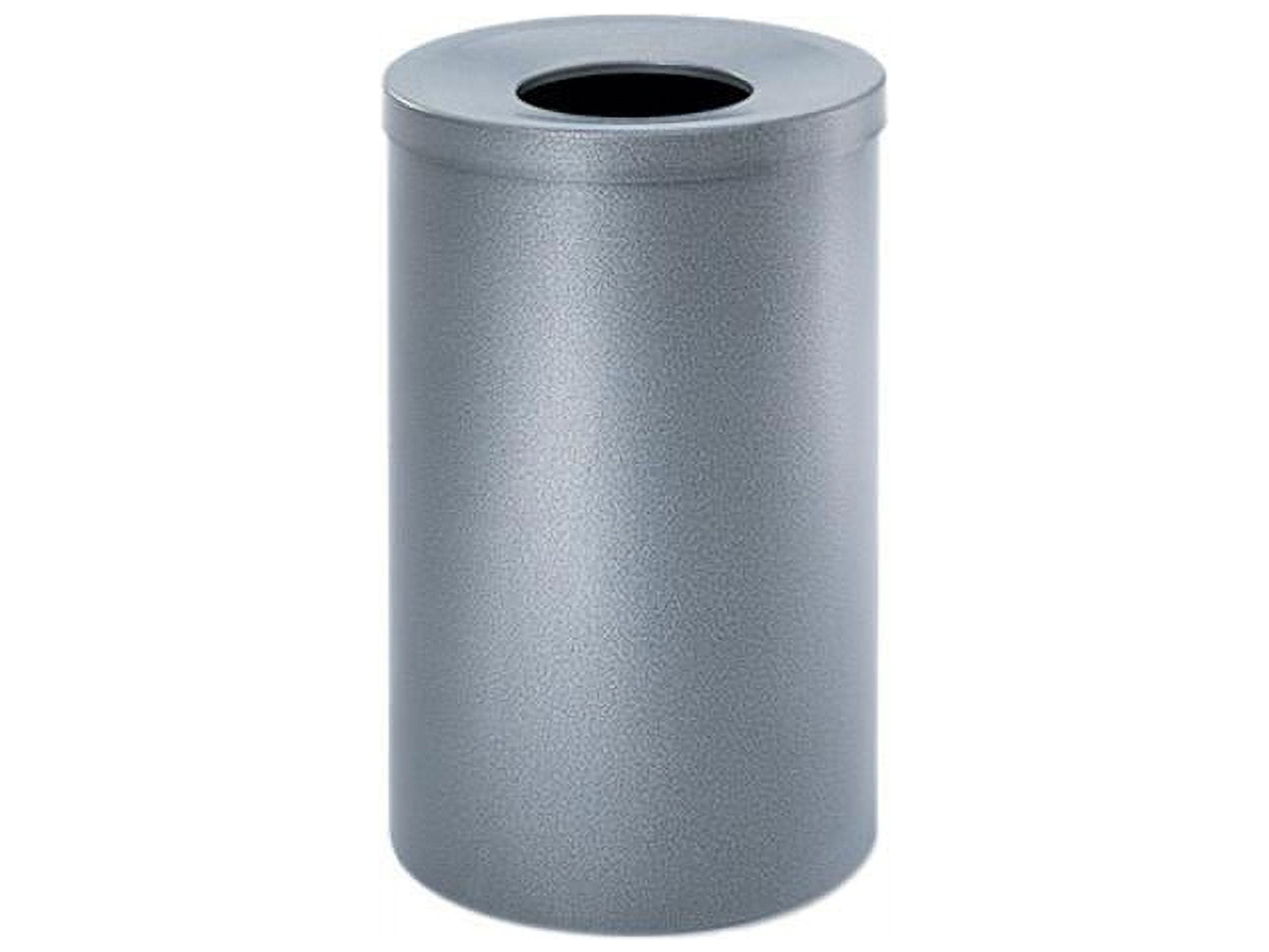 Safco Resistant Indoor Trash Container, Large 35 gal, Round Open-Top ...