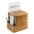 Safco Bamboo Suggestion Boxes, 10 x 8 x 14, Natural - Walmart.com