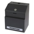 Safco Black Locking Suggestion Box in Black - Walmart.com