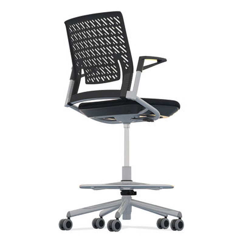 Safco® CHAIR,STOOL,FLEX BACK,ARM KSX1SBBLK - Walmart.com