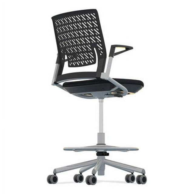 Safco® CHAIR,STOOL,FLEX BACK,ARM KSX1SBBLK - Walmart.com