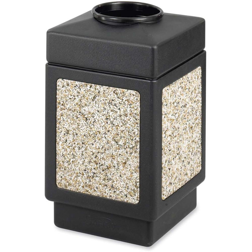 Safco Canmeleon Series Outdoor Aggregate Panel Open Top Receptacle ...