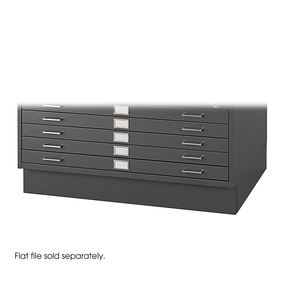 Safco Closed Low Base in Black (Fits 4986 and 4996 Flat File Cabinets ...