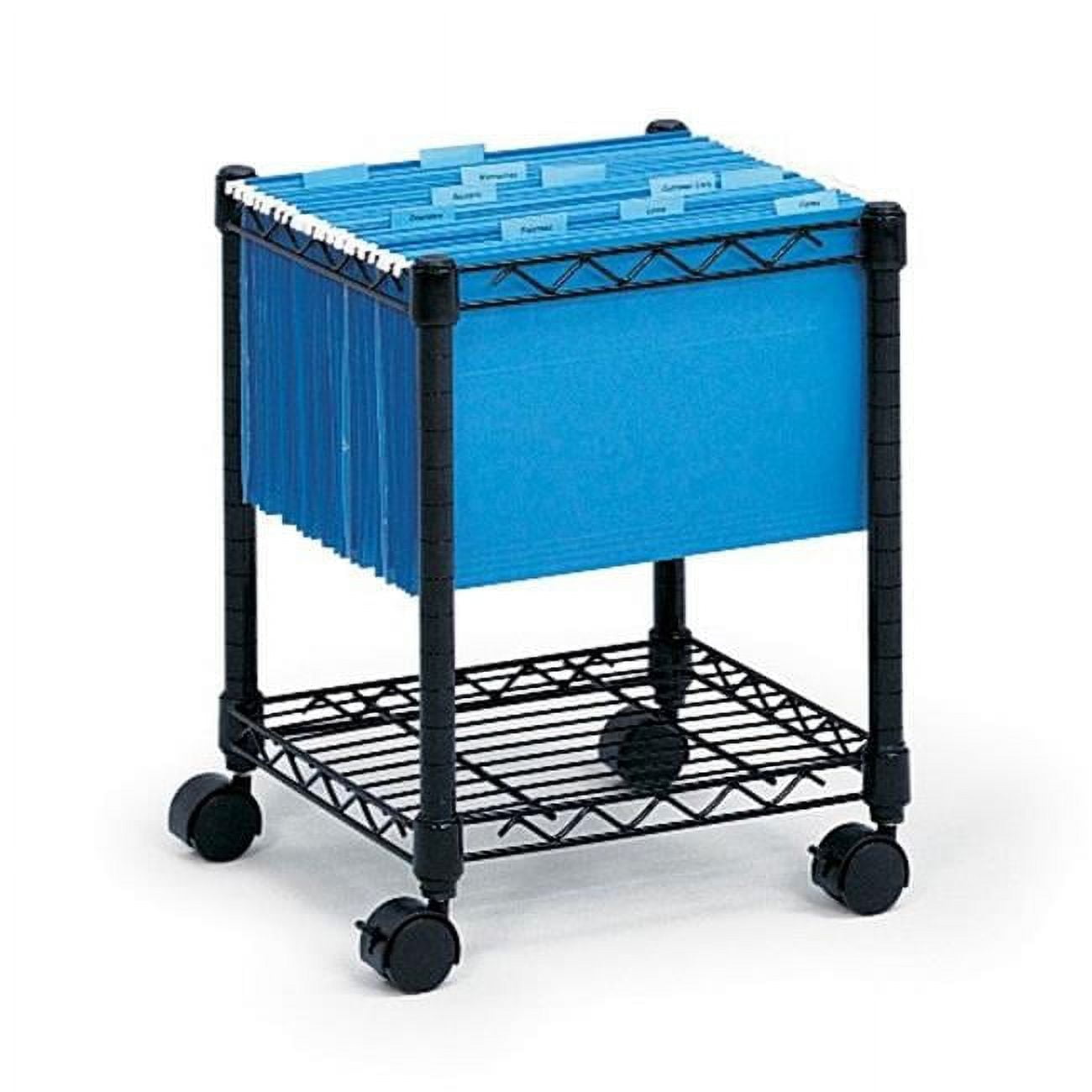 Safco Compact Mobile File Cart in Black - Walmart.com