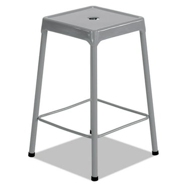 Safco Diesel Adjustable Height Steel Stool, Silver - Walmart.com
