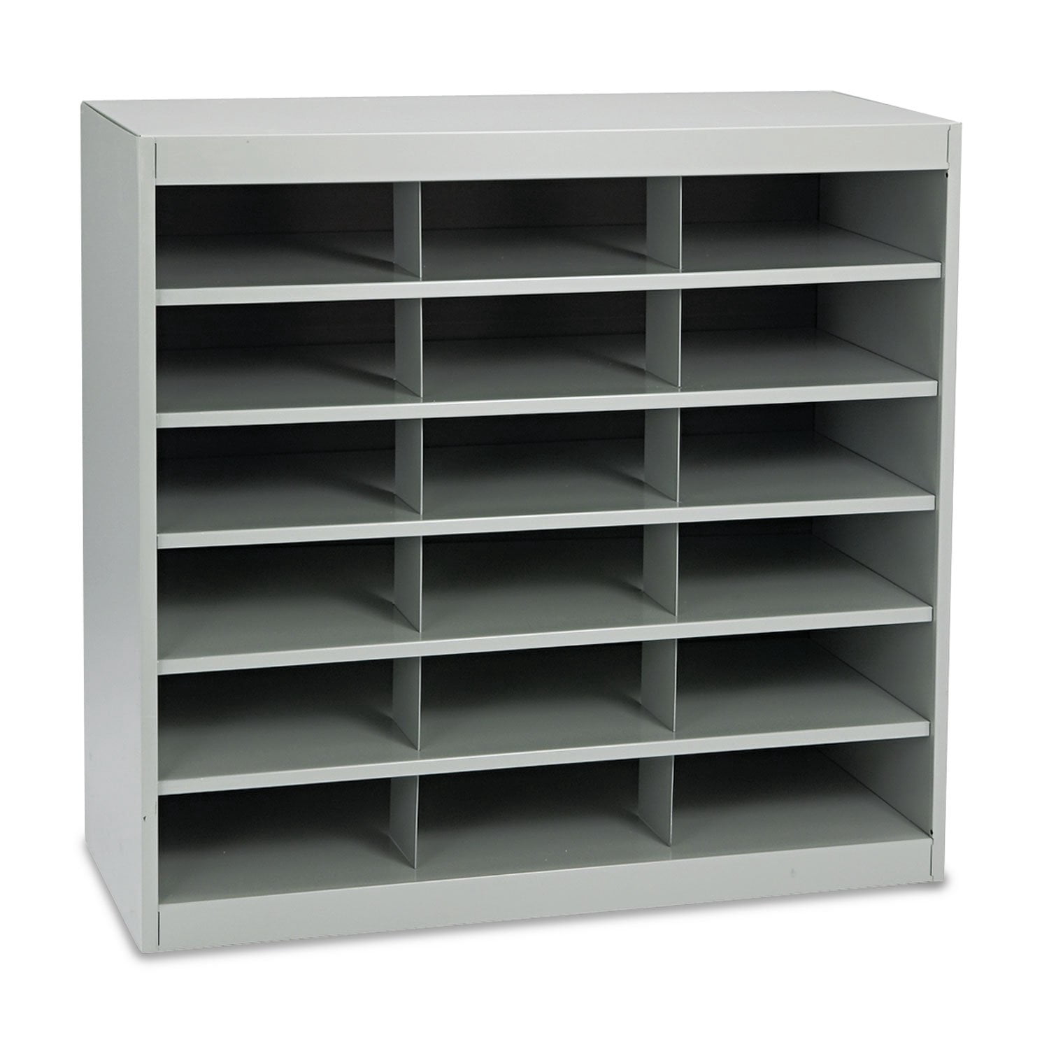 Safco E-Z Stor Grey Steel Mail Organizer - 18 Compartments - Walmart.com