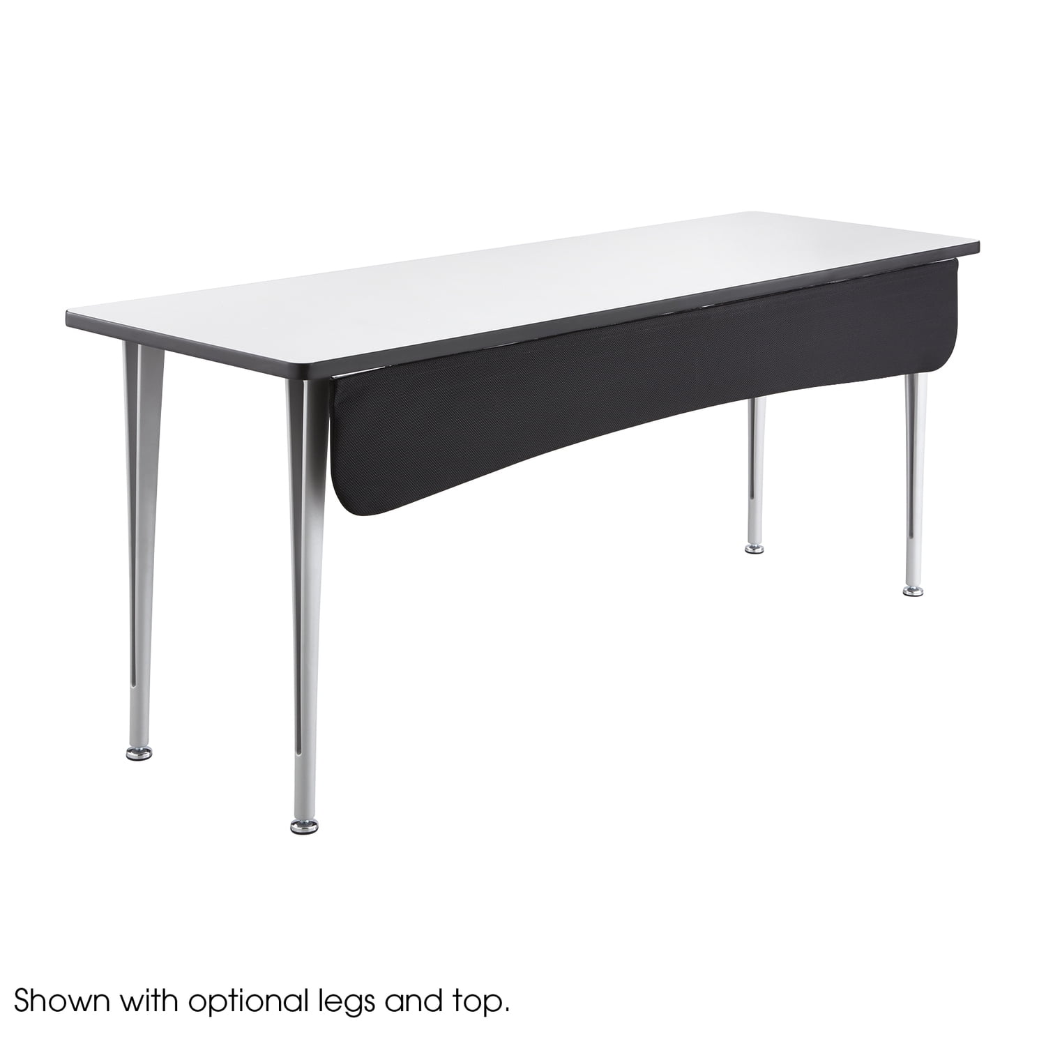 Safco® Fabric Modesty Panel, 9 1/2"H x 72"W x 1 1/2"D, Black - Walmart.com