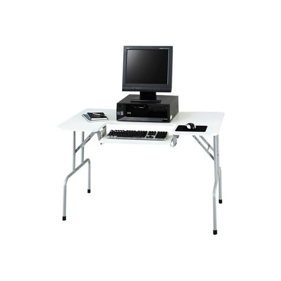 Folding Computer Table, Gray - Walmart.com