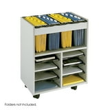 Safco Go Carts Mobile File 14-1/2w x 21-1/2d x 26-1/4h Gray 5390GR ...